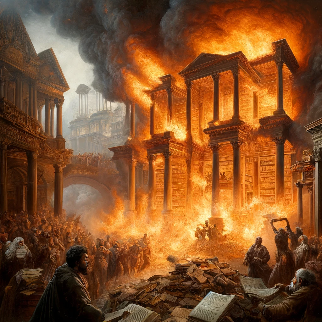Pembakaran Perpustakaan Alexandria: Hilangnya Harta Karun Ilmu - Kronik ...